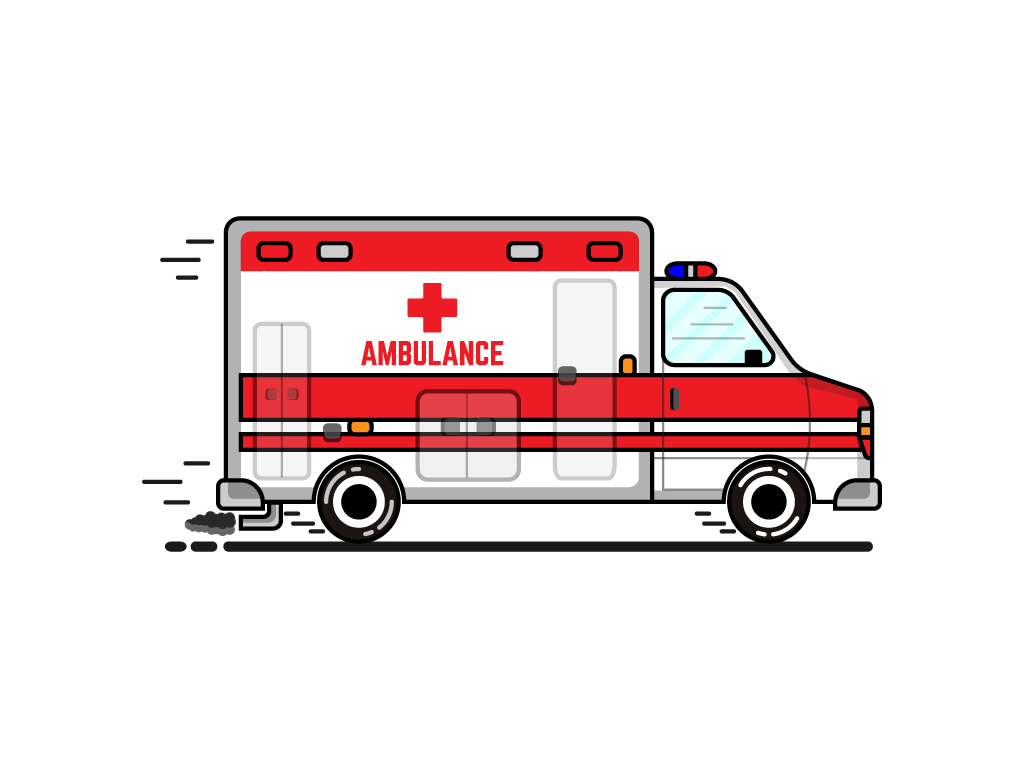 2D Ambulance Cartoon Clipart | OpenGameArt.org
