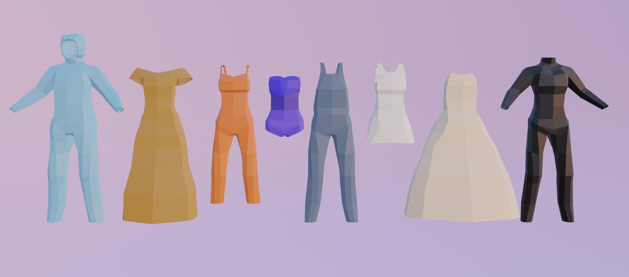 OverScore Proxy - Modular Low-Poly Female Character Creation Set ...