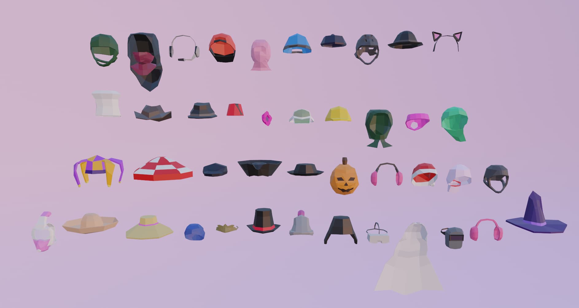 OverScore Proxy - Modular Low-Poly Female Character Creation Set ...