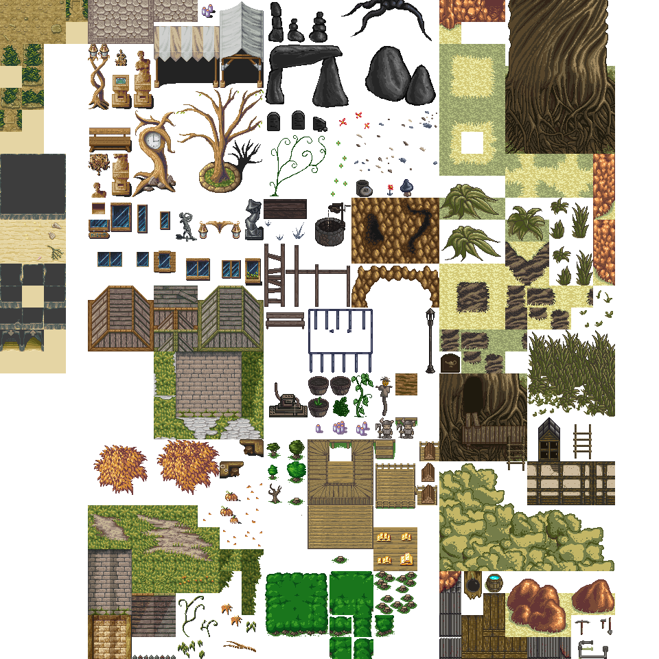 Lots of free 2d tiles and sprites by Hyptosis | OpenGameArt.org