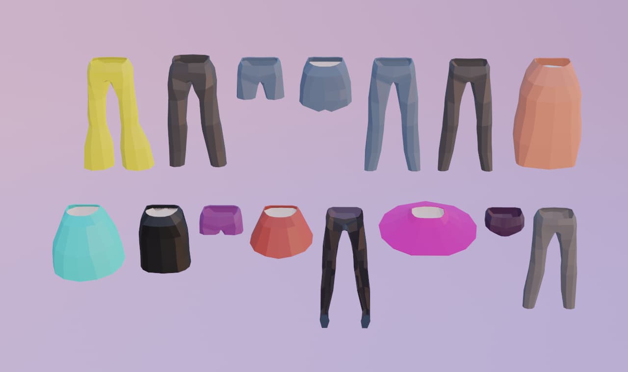 OverScore Proxy - Modular Low-Poly Female Character Creation Set ...