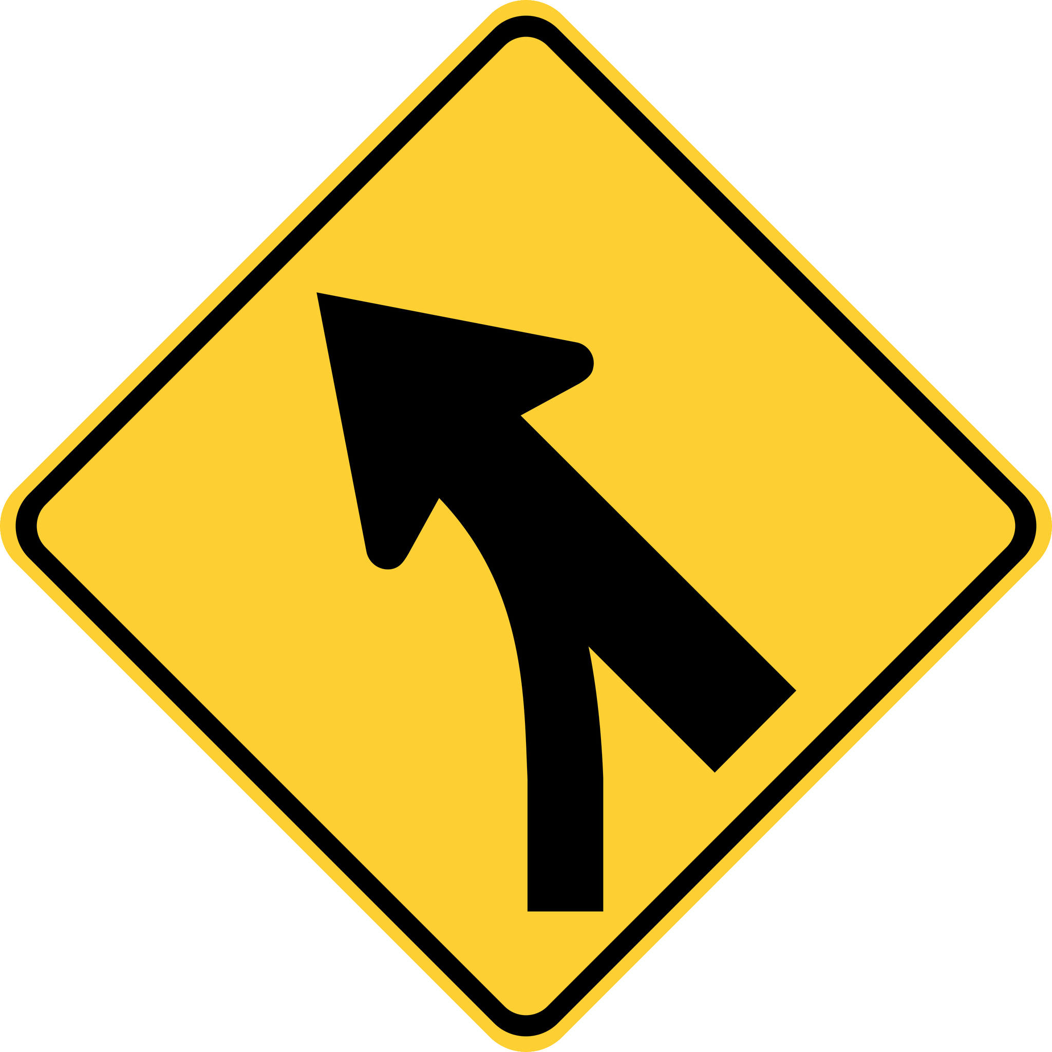Road Sign Pack (2K PNG) - W4-5L.png | OpenGameArt.org