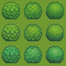 Pixel Art Top Down Bushes Pack | OpenGameArt.org