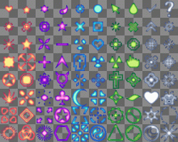 Neon Icons Effect Pack 1 | OpenGameArt.org