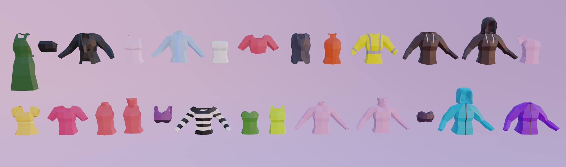 OverScore Proxy - Modular Low-Poly Female Character Creation Set ...